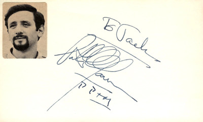 Peter Yarrow Signed Auto 3x5 Index Card Peter Paul and Mary | eBay