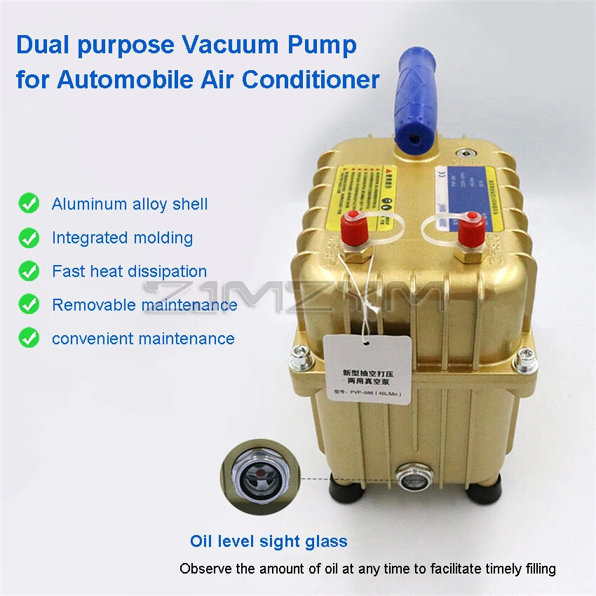 Automotive Air-Conditioning Vacuum Pumping Inflating Dual Purpose ...