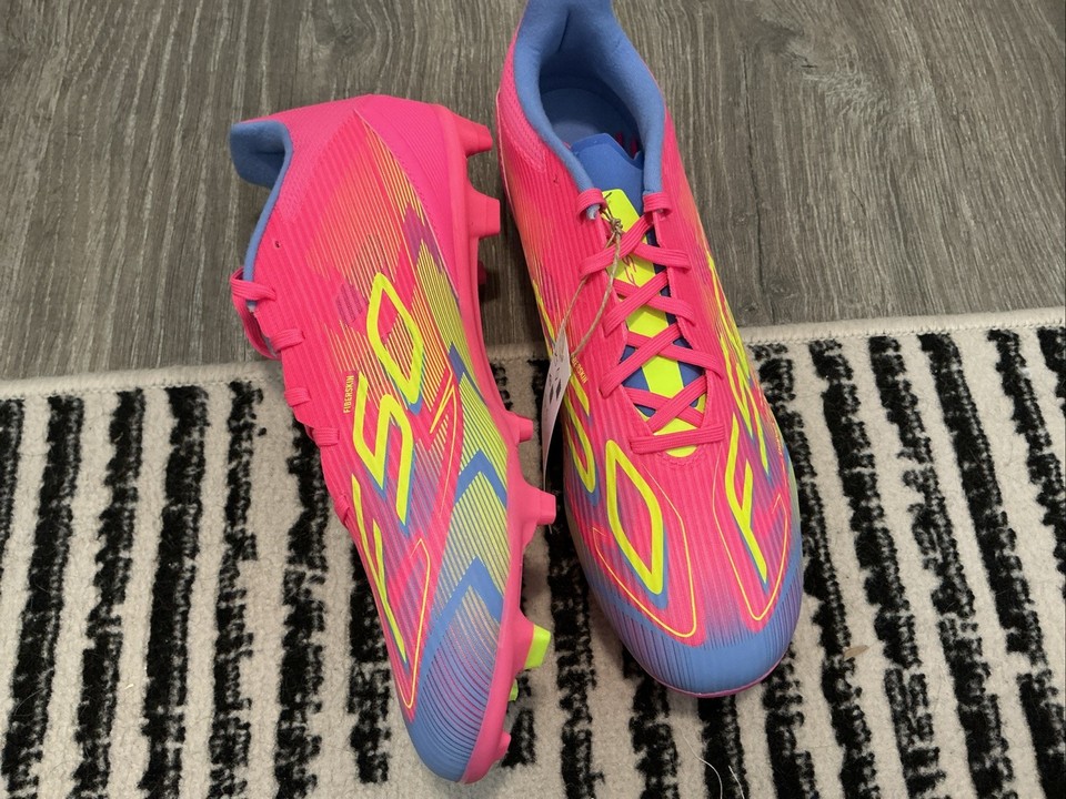 adidas F50 League FG/MG Soccer Cleats Pink IE1291 Men’s Size: 10 Women ...
