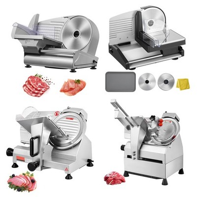 Uimoso Commercial 7.5"/8"/10"/12" Electric Meat Slicer Blade Deli Food ...