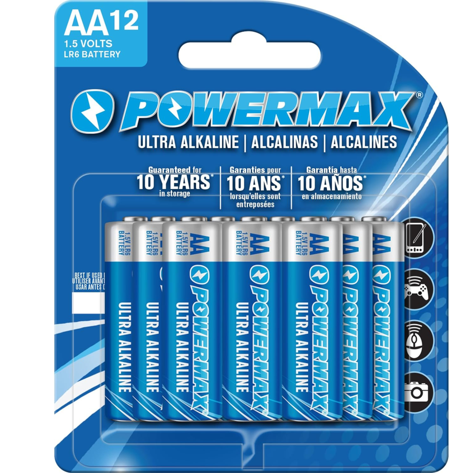 24-100 AA Batteries Long Lasting Alkaline Battery Heavy Duty Tv Remote ...