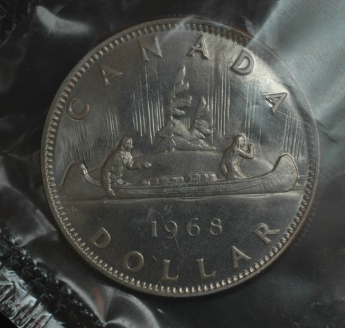 1968 Canada dollar mint sealed uncirculated voyageur canoe reverse | eBay
