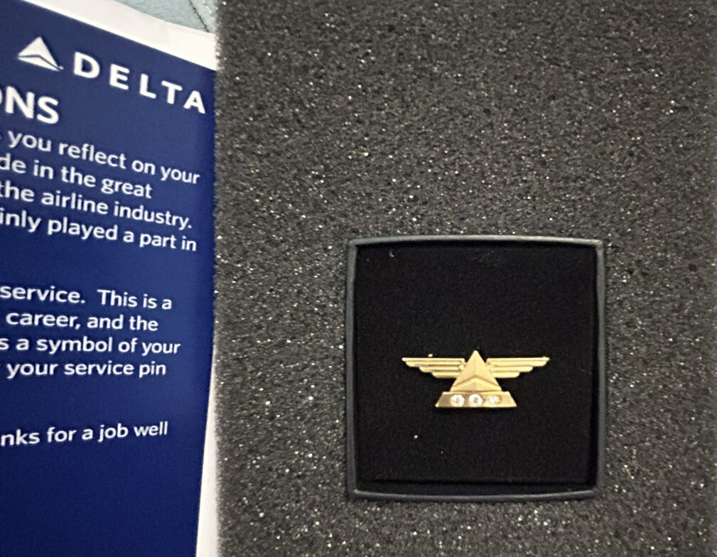 Vintage Delta Airlines 25 Year Service Pin
