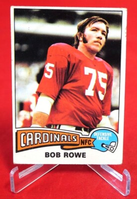 Bob Rowe TOPPS Football Card 1975 #483 NFL EX-NM | eBay