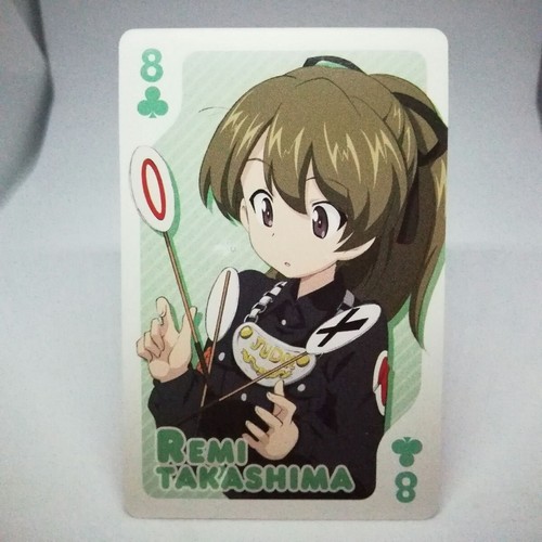 8 Remi Takashima Club GIRLS und PANZER CHARACTERS TRUMP playing cards ...