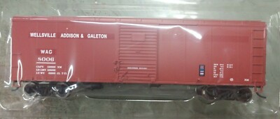 H0 Bowser 42739 - Wellsville, Addison & Galeton 40' Steel Side Box Car ...
