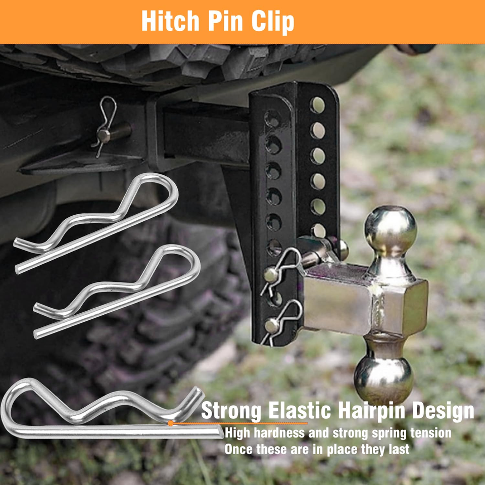 15 Pcs Heavy Duty Cotter Pins,Hitch Pins Clip R Clips Spring Retaining ...