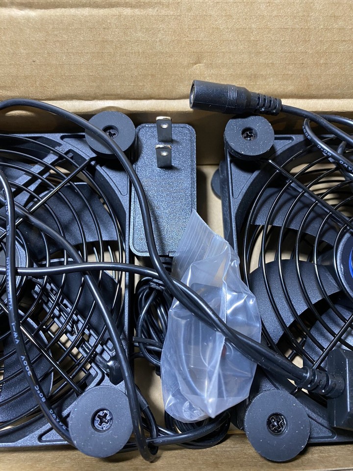 SCF High Airflow Router Fans With Multi Speed Controller Wall Plug In ...