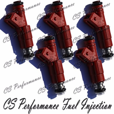 OEM Bosch Fuel Injectors Set (5) 0280155759 for 1996-1998 Volvo 2.4L 2 ...