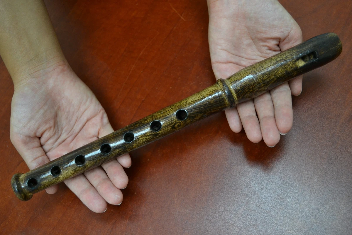 Hand Carved Wooden Flute