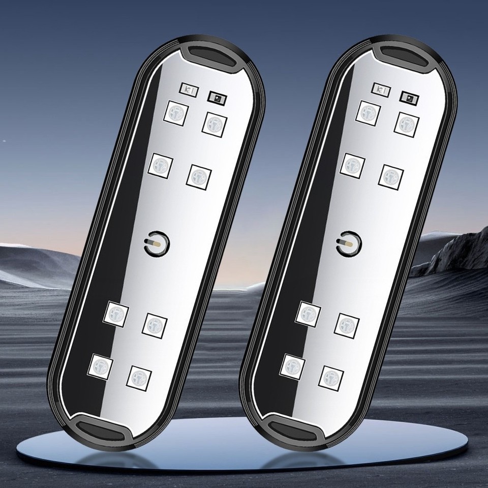 2Pcs Car Door Warning Light LED -Rear-End Light Auto Door Opening ...