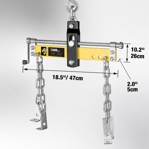 Heavy Duty Engine Hoist Leveler Cherry Picker Shop Crane Load Lift Tool ...