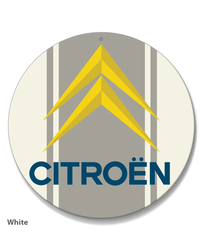 Citroen Emblem Round Aluminum Sign - 14 colors - Made in the USA ...