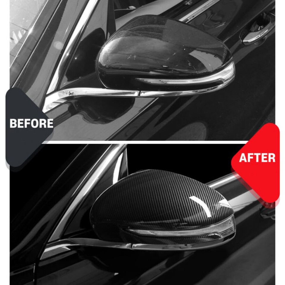 For Genesis G70 2019-2025 Carbon Fiber Side Door Rearview Mirror Cover ...