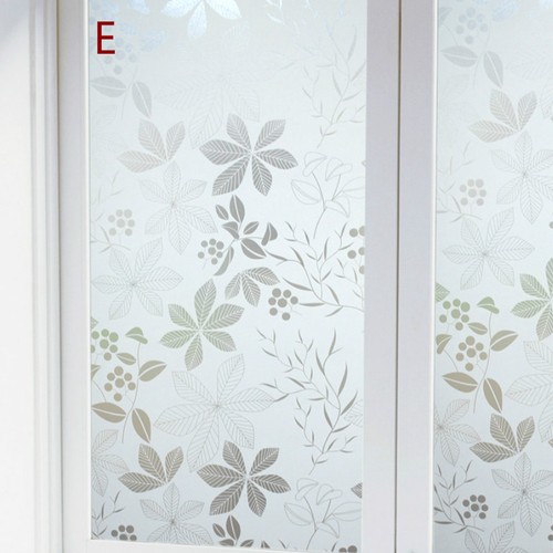 Self-adhesive Glass Film Frosted Opaque Window Sticker Washroom Bedroom ...