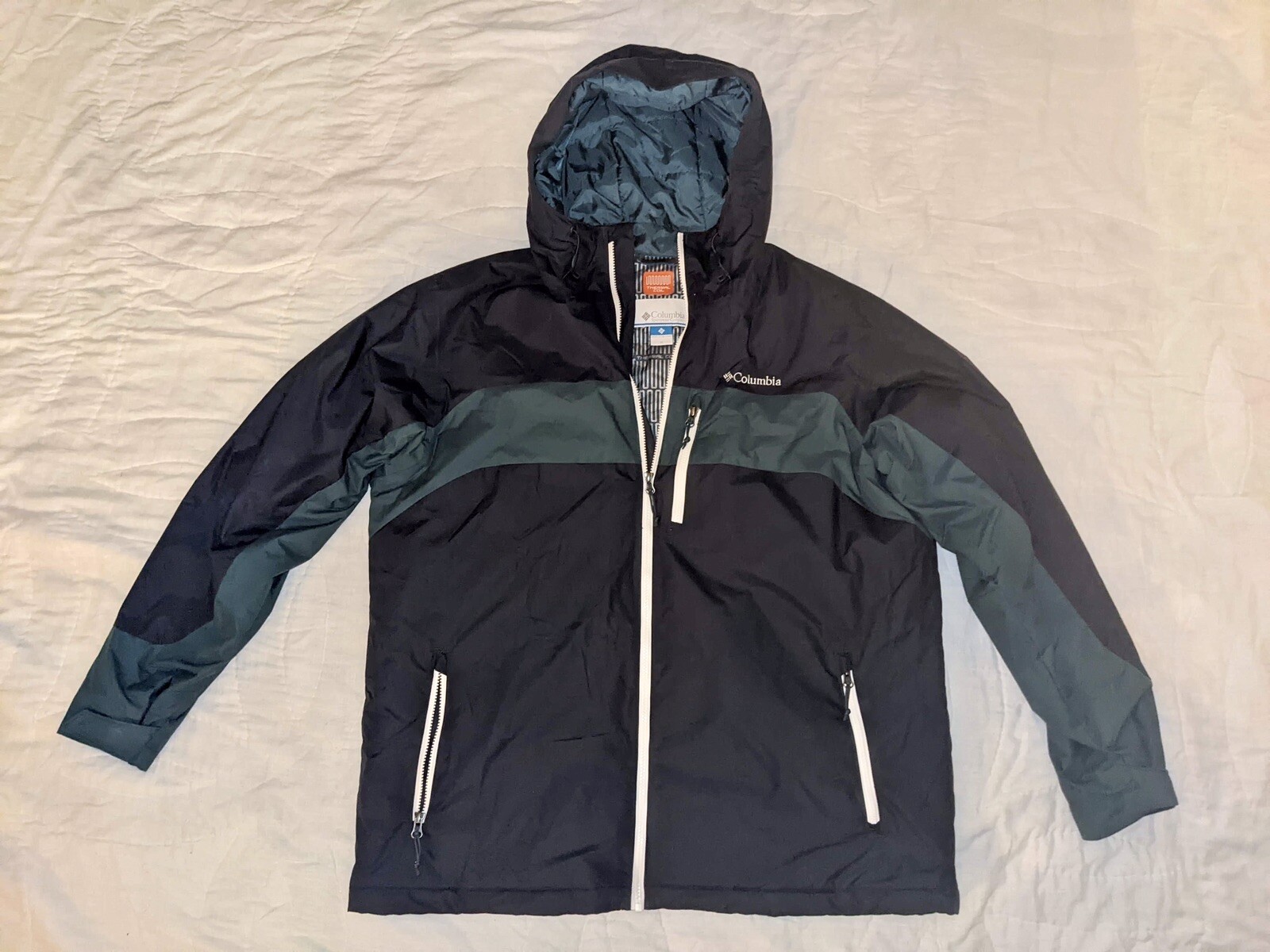 Men’s Columbia XL Thermal-Coil Ski Parka Jacket, Navy… - Gem