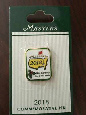 2018 Masters Tournament Commemorative Pin Golf Patrick Reed Augusta ...