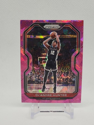 🏀DEANDRE HUNTER 2020 PRIZM PINK CRACKED ICE Atlanta Hawks Basketball ...