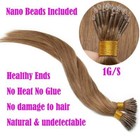 200g THICK Nano Ring Human Hair Extensions Nano Bead Micro Loop Link ...