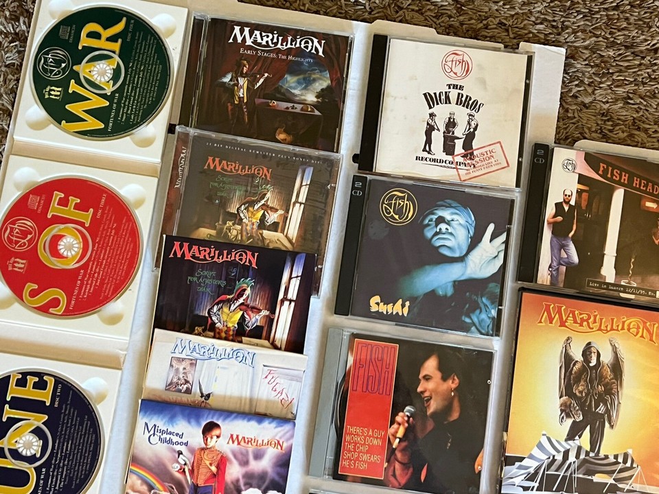 Fish Marillion. Fish Solo. Collectors CD Lot! DVD. Rare! Live. Studio ...