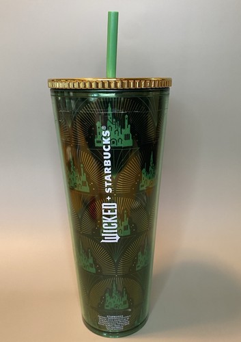 Starbucks WICKED EMERALD CITY Green 24oz Venti Tumbler Cold Cup w ...