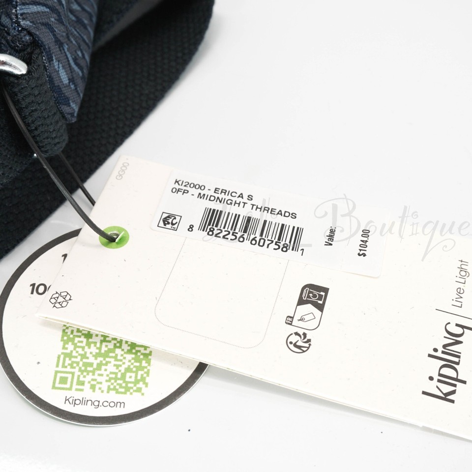 Kipling Erica S Small Tote Crossbody Bag Purse Polyester KI2000 ...