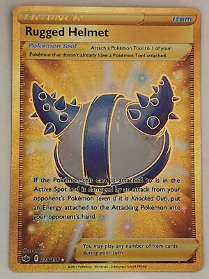 Pokémon TCG Rugged Helmet Chilling Reign 228/198 Holo Secret Rare | eBay