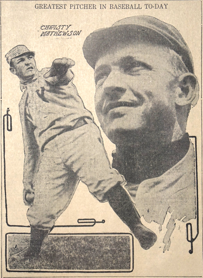 1910 Sports Page - Christy Mathewson is The Greatest Pitcher in ...