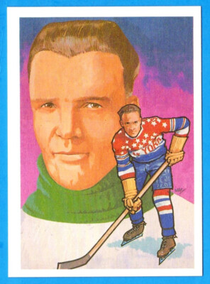 Bullet Joe Simpson 1985 Cartophilium Hockey Hall of Fame #26(ex-mt) NY ...