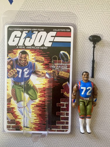 Vintage G.I. Joe William Refrigerator Perry 1987 Cobra Mail Away Carded ...