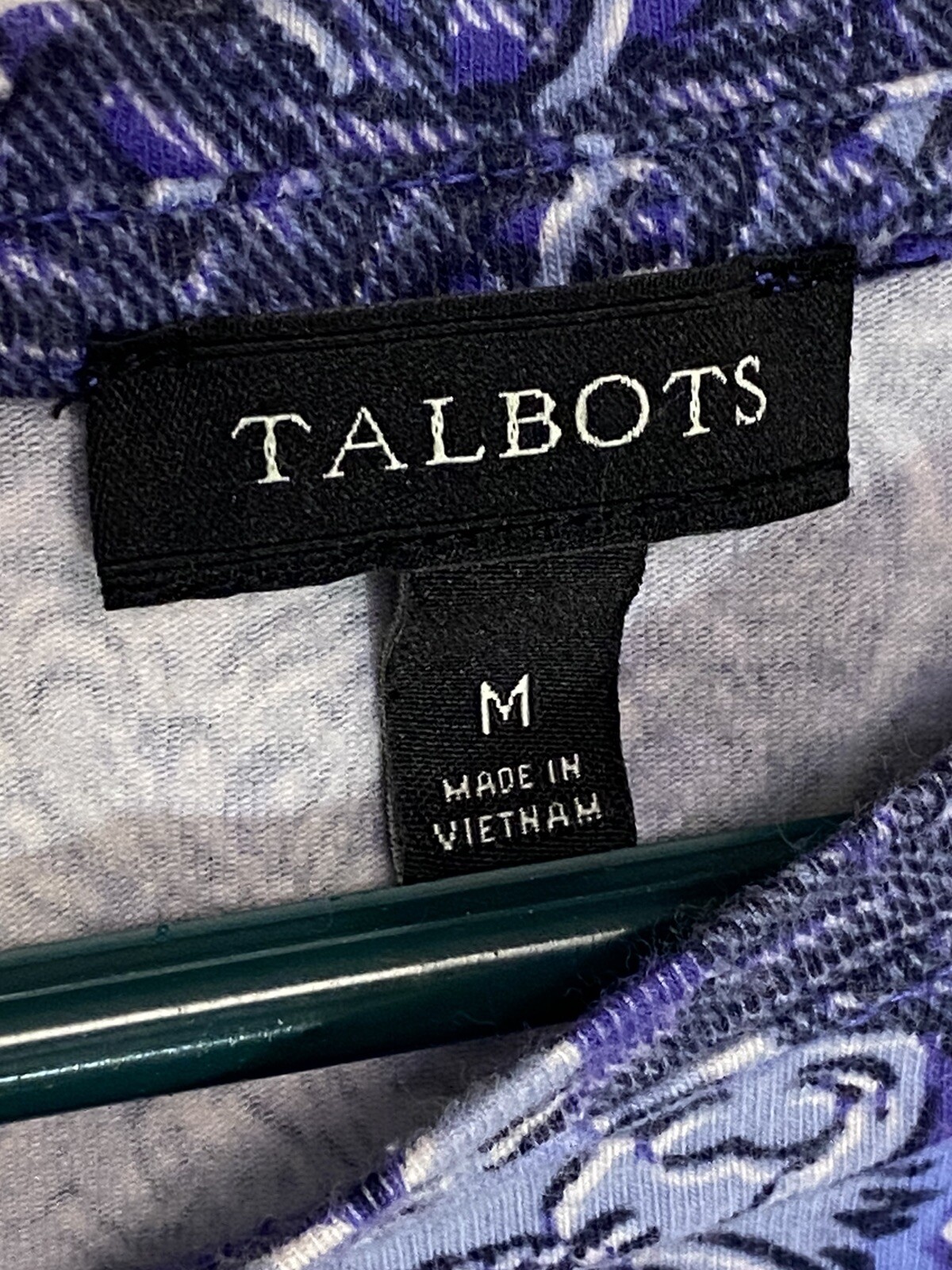 Talbots M shirt blue/purple L@@K! | eBay