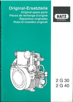 HATZ DIESEL ENGINE 2G30 2G40 PARTS MANUAL - 2 G 30 40 | eBay