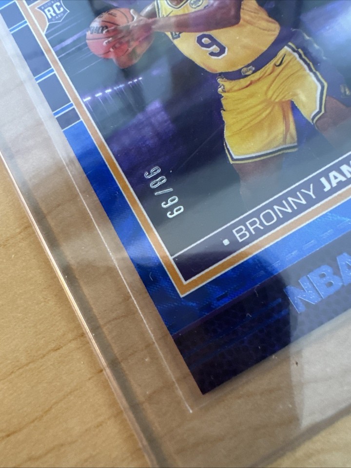 2024-25 Panini NBA Hoops Bronny James Jr. #280 Blue RC Lakers 98/99 | eBay