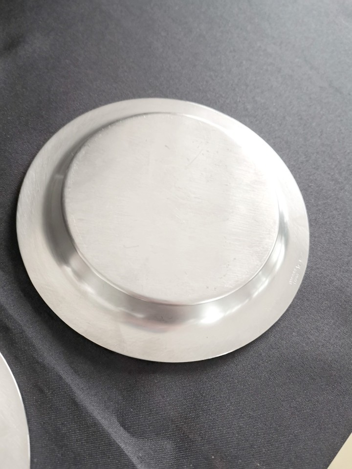 Christofle Malmaison 2 Carafe Coasters In Silver Plated Empire Style ...