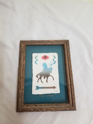 Figi Graphics Hand Cast Paper Art Red Cloud Picture | eBay