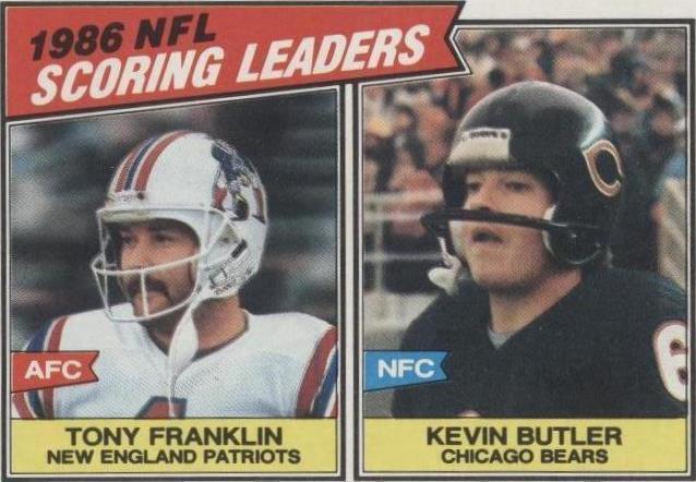 1987 Topps - League Leaders Kevin Butler, Tony Franklin #230 for sale ...