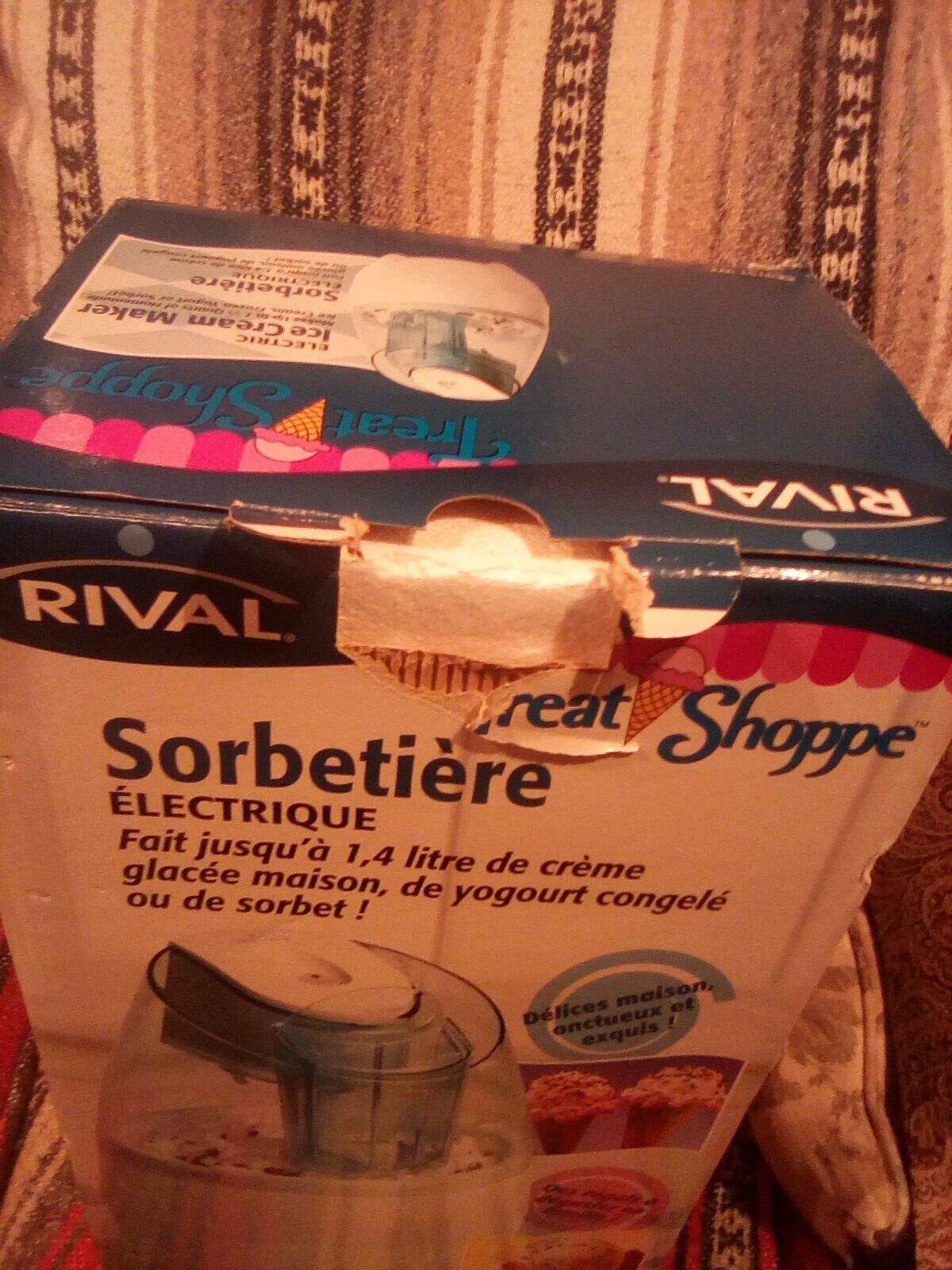 Rival GEL Disc Ice Cream Maker GC9151 1.5 QT With Recipes Included. for ...