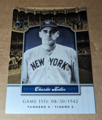 2008 Upper Deck Yankee Stadium Legacy # YSL1551 Charlie Keller New York ...