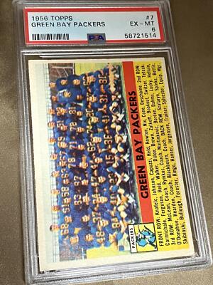 1956 Topps Green Bay Packers #7 PSA 6 EX-MT | eBay