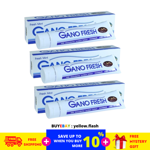 3 Boxes x 150g GANO EXCEL GANO FRESH TOOTHPASTE GANODERMA Free Shipping ...