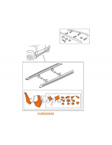 Land Rover Range Rover 10-12 Front Mudflap Mud Flap Assy Set Kit ...