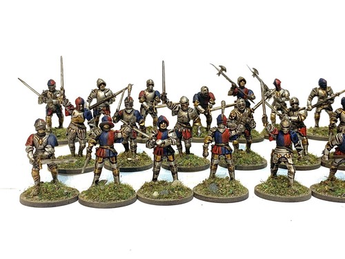 YORKIST KNIGHTS 24 28mm painted historical wargame WAR OF THE ROSES ...