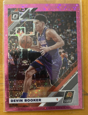 2019-20 Panini Optic Devin Booker Pink Disco Prizm 2/20 SSP Phoenix ...