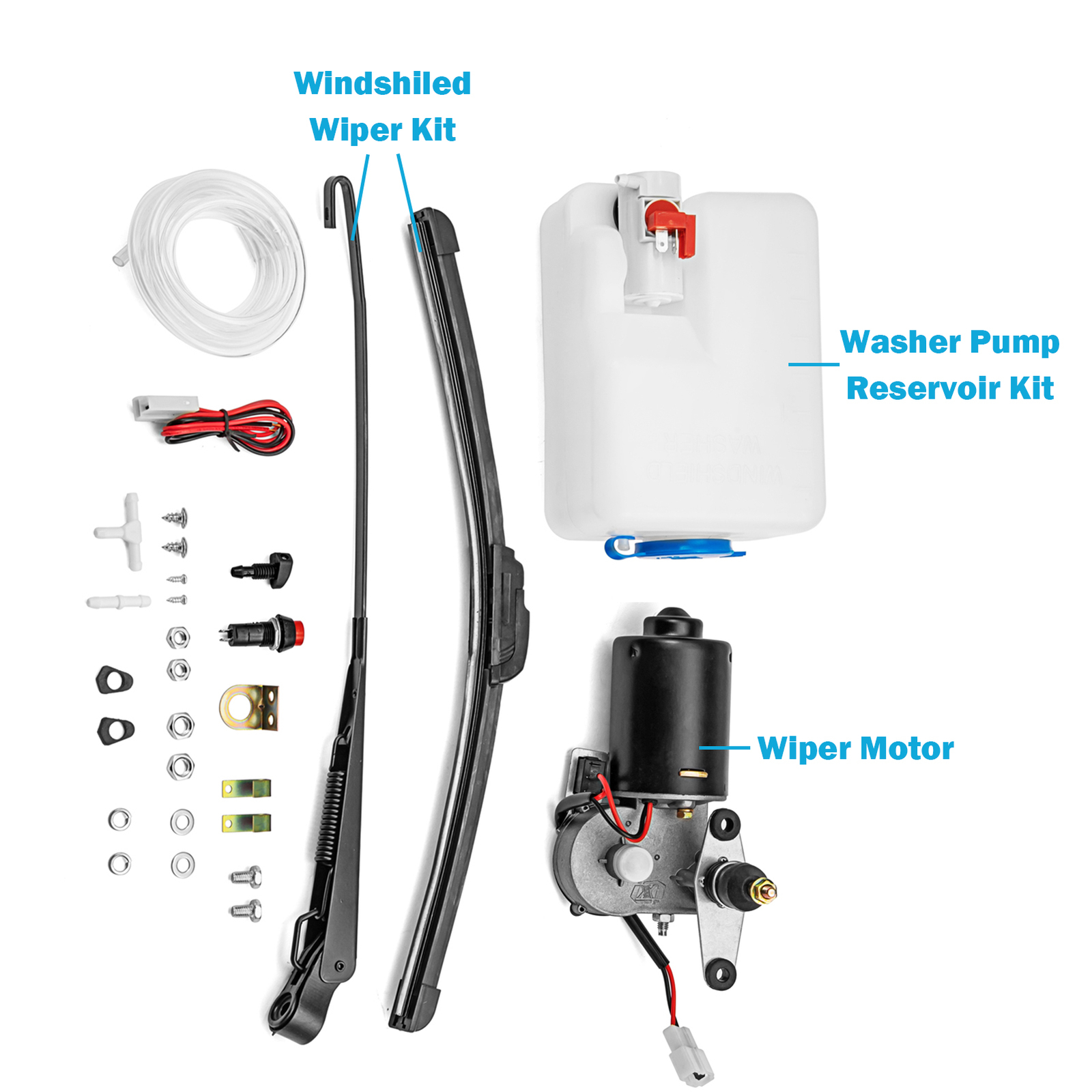 Utv 12v Electric Windshield Wiper Motor Kit For Polaris Rzr 570 800