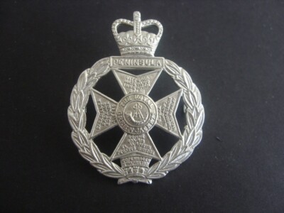 ROYAL GREEN JACKETS METAL CAP BADGE - BRITISH ARMY - RGJ VETERAN | eBay UK