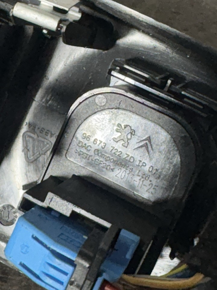 CITROEN C4 CACTUS MIRROR HEADLIGHT CONTROL SWITCH BUTTON 96673722ZD ...