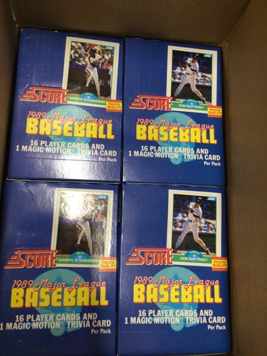 1989 Score Unopened Wax Hobby Box from fresh case! NO RESERVE! | eBay