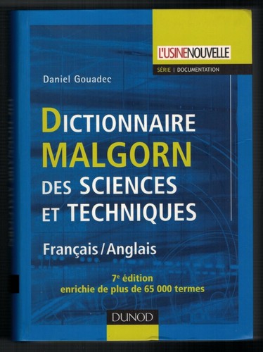 DICTIONNAIRE MALGORN DES SCIENCES ET TECHNIQUES 65 000 TERMES VOIR ...