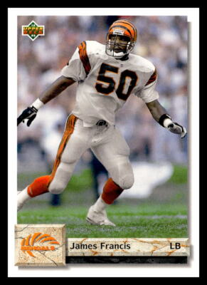 1992 Upper Deck #221 James Francis Cincinnati Bengals Football Card | eBay