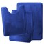 Memory Foam 3 PC Bathroom Rug Absorbent Bath Mat Set Small Large and ...
